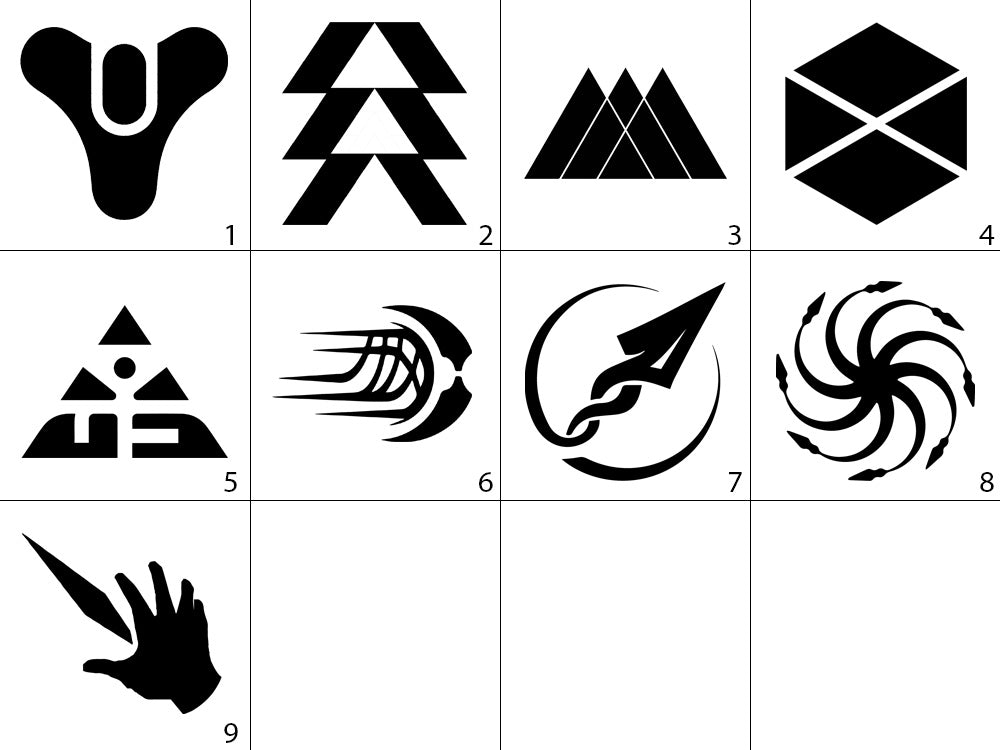 Destiny 2 Vinyl Symbols – MillionAyres Handmade